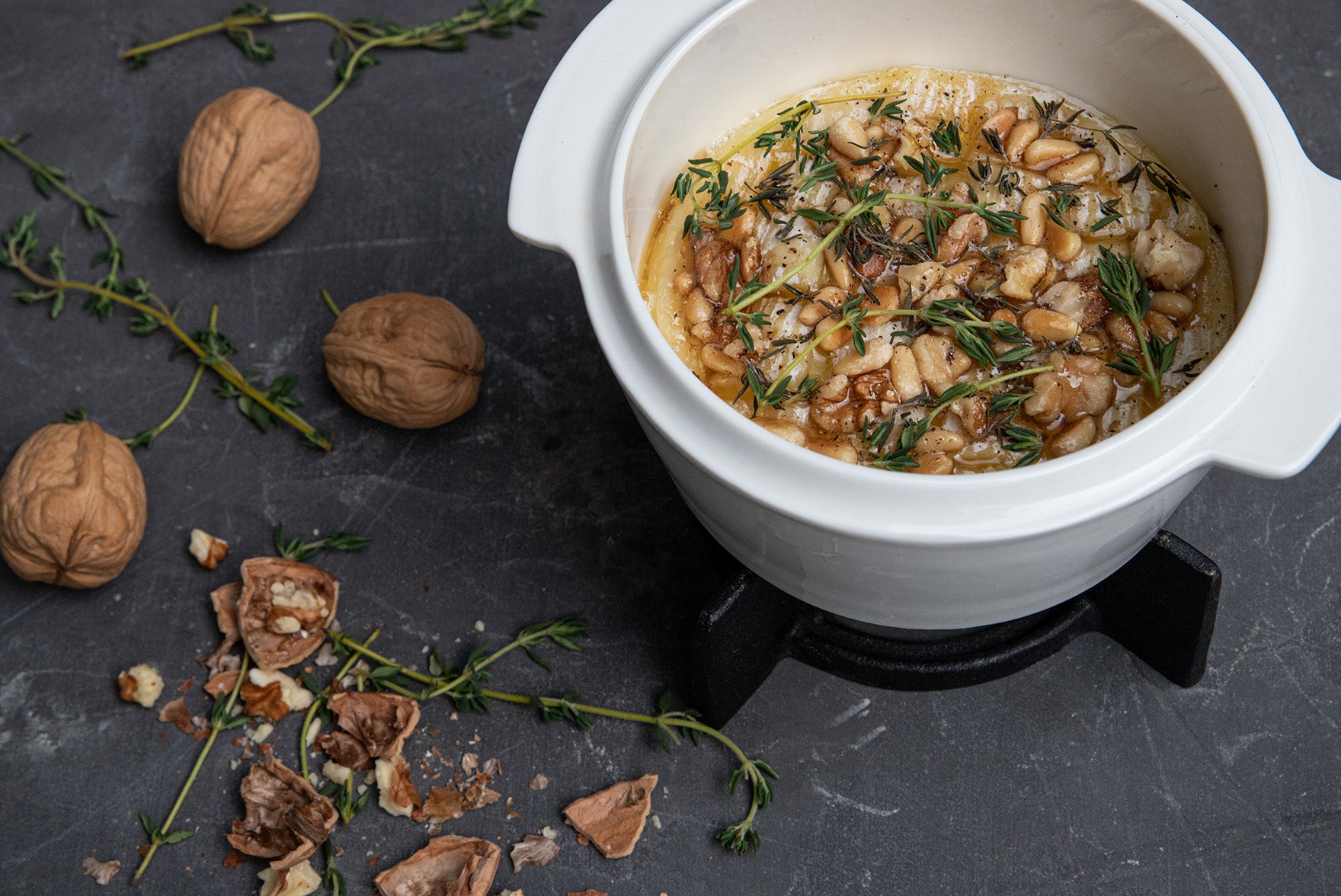 Recept Camembert met honing, tijm en walnoten | BOSKA Food Tools ...