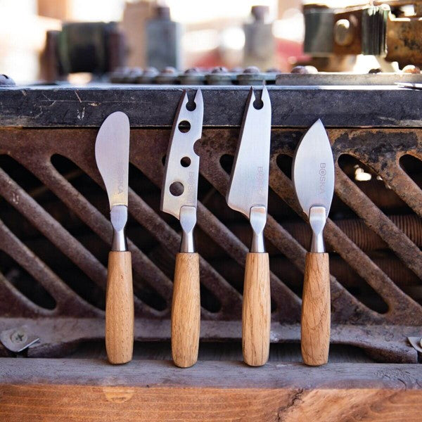 Oslo Collection | Stylish Cheese Tools | Oak & Stainless Steel | BOSKA ...