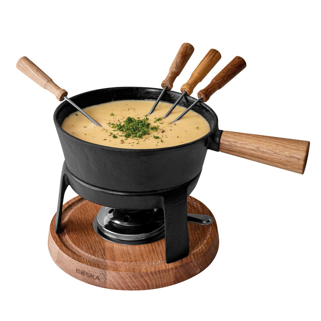 Fondue Set Pro L: Luxurious Cast Iron Cheese Fondue | For 6 People ...