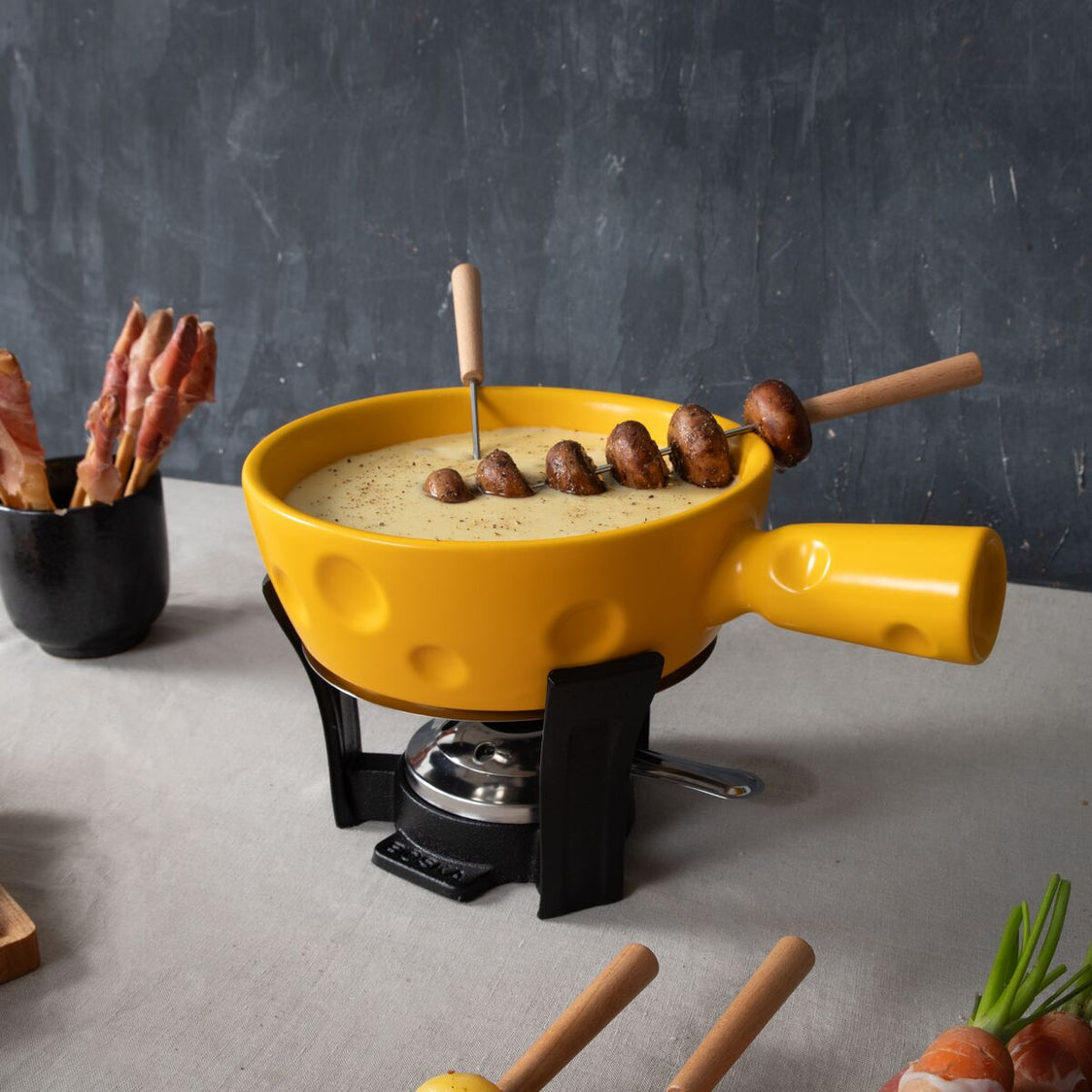 Fondue Set Super Cheesy: Fun Cheese Fondue Set | Perfect Gift | BOSKA ...