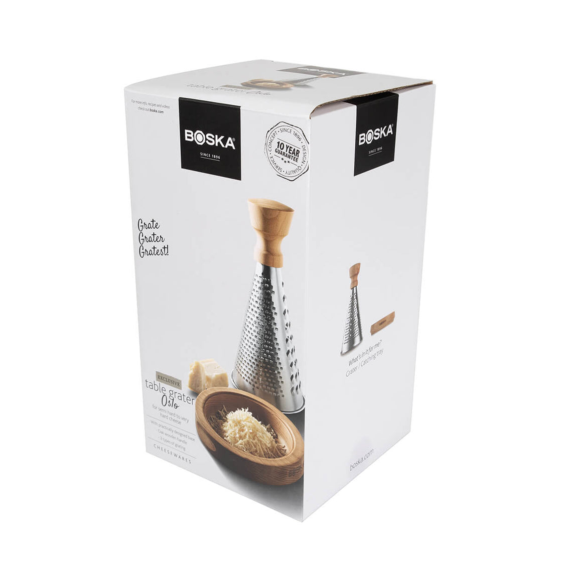 Table Grater Oslo: Three-Sided Grater | Stainless Steel & Oak Wood ...